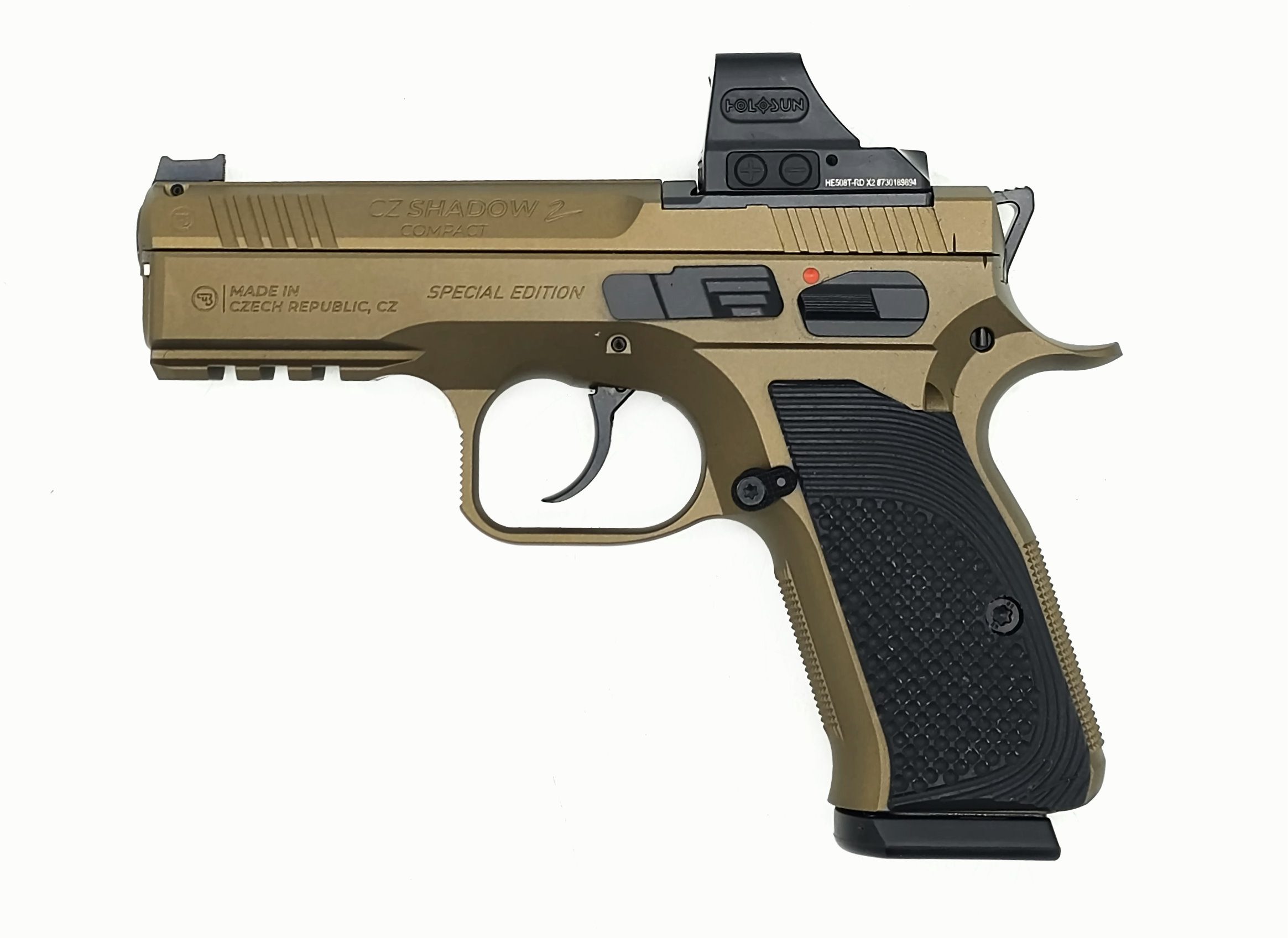 9mm CZ Pistole Shadow 2 Compact OR mit Holosun HE508T Red-Dot - SAFFO ...